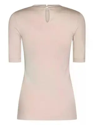 Brunello Cucinelli Monili-embellished T-shirt - Neutrals