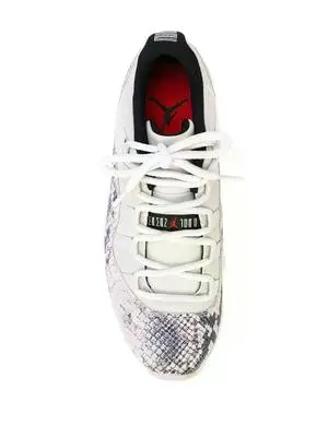 JORDAN Air 11 Retro Low Snakeskin Sneakers - Neutrals