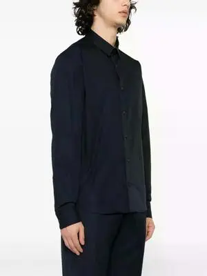 Calvin Klein Monogram-embroidered Cotton Shirt
