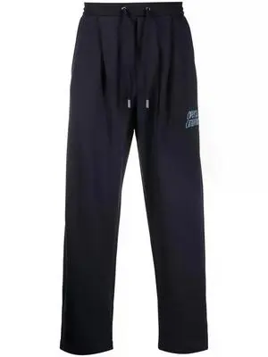 Opening Ceremony Logo-embroidered Straight Trousers - Blue