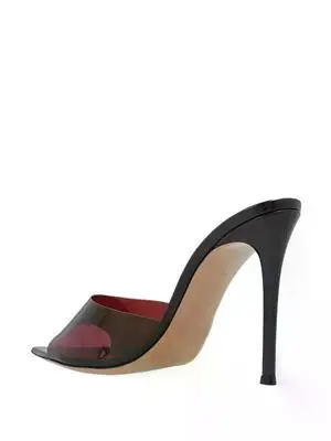 GIANVITO ROSSI 100mm Leather Heeled Mules