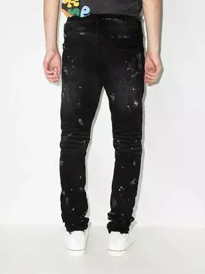 PURPLE BRAND P001 Resin Knee Slit Denim