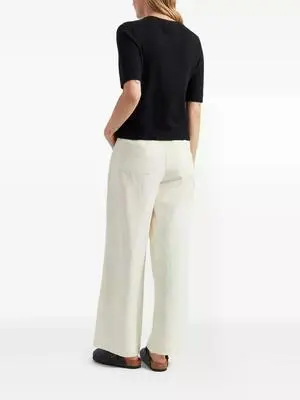 Chinti & Parker Cashmere Crew Neck Short Sleeve Sweater