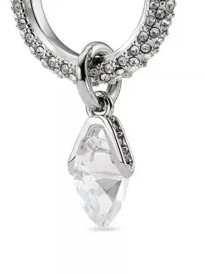 JIMMY CHOO Crystal Heart Hoop Earrings