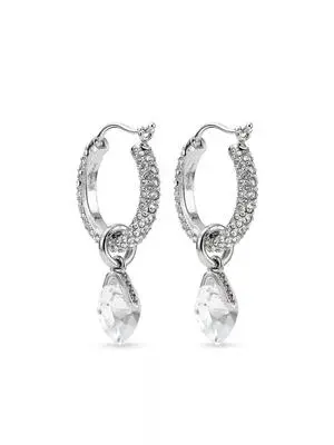 JIMMY CHOO Crystal Heart Hoop Earrings