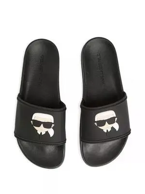 Karl Lagerfeld Logo-embossed Slides