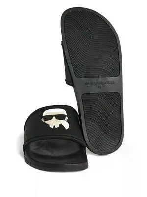 Karl Lagerfeld Logo-embossed Slides