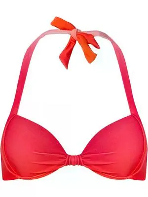 AMIR SLAMA Halterneck Bikini Top - Red