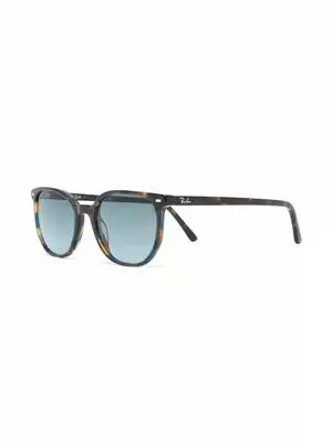 Ray-ban Marbled Round-frame Sunglasses - Blue