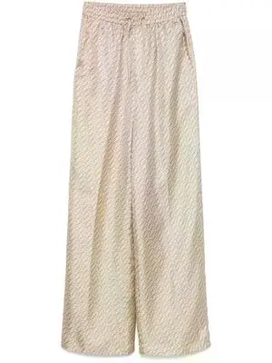 Herno Hanging Hook-print Trousers - Neutrals