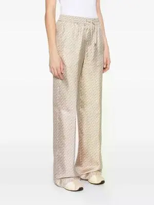 Herno Hanging Hook-print Trousers - Neutrals