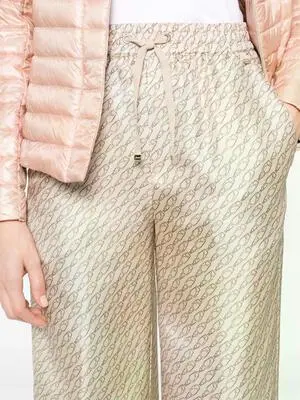 Herno Hanging Hook-print Trousers - Neutrals
