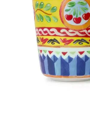 Dolce & Gabbana Patterned-floral-print Fine-porcelain Glasses