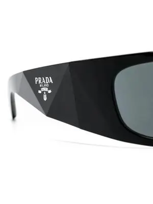 Prada Shield-frame Sunglasses - Black