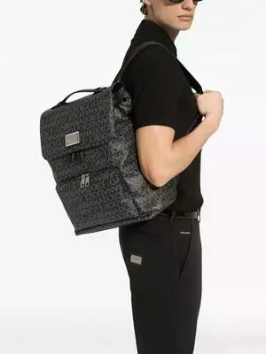 Dolce & Gabbana Coated Jacquard Backpack
