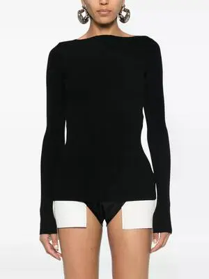 Rick Owens Ribbed Knit Sweater