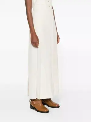 TOTEME Pleated Crepe Wrap Skirt