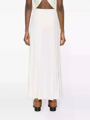 TOTEME Pleated Crepe Wrap Skirt