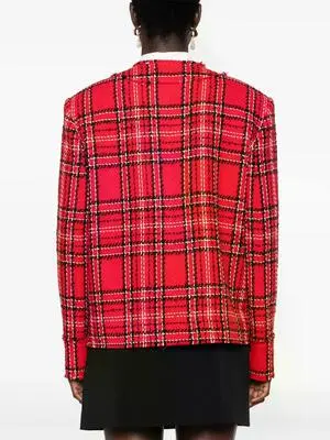 MSGM Checked Tweed Jacket
