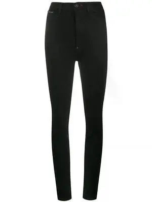 Philipp Plein Super High Waist Jeggings - Black