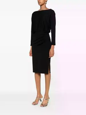 KAOS Ruched Midi Dress