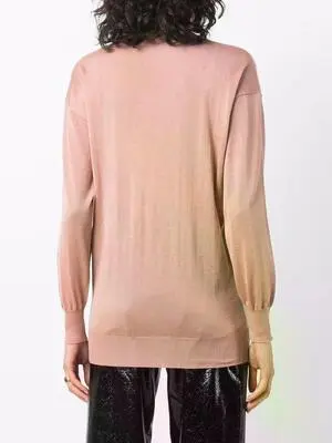 TOM FORD High-neck Fine Knit Long-sleeve Top - Pink