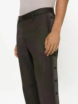 Dolce & Gabbana Logo-trim Tailored Trousers
