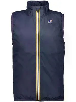 K-WAY Logo-print Gilet - Blue
