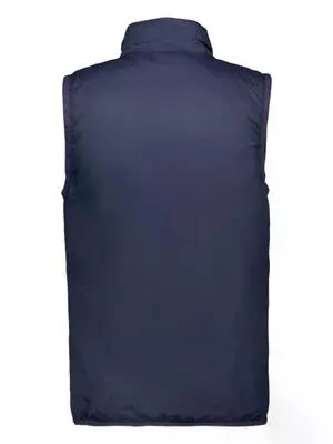 K-WAY Logo-print Gilet - Blue