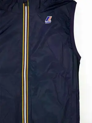 K-WAY Logo-print Gilet - Blue