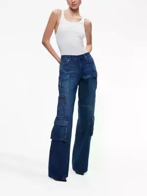 Alice + Olivia Cay Wide-leg Cargo Jeans