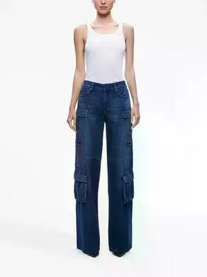 Alice + Olivia Cay Wide-leg Cargo Jeans
