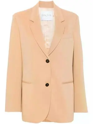 FORTE_FORTE Single-breasted Twill Blazer