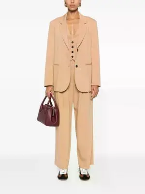 FORTE_FORTE Single-breasted Twill Blazer