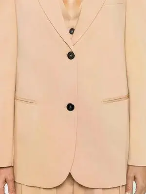 FORTE_FORTE Single-breasted Twill Blazer
