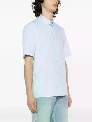 Calvin Klein Monogram-embroidered Cotton Shirt