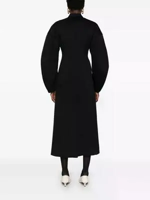 JIL SANDER V-neck Virgin Wool-blend Coat
