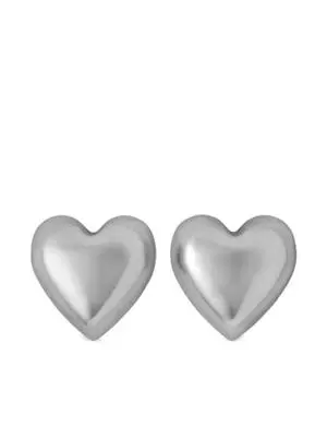 ROXANNE ASSOULIN Puff Heart Earrings - Silver