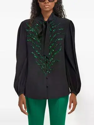 Roberto Cavalli Sequin-embellished Blouse