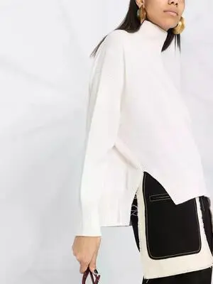 BARRIE Cashmere Rollneck Jumper - Neutrals