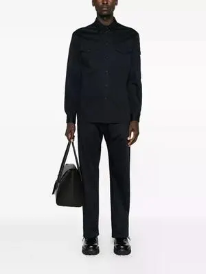 Alexander McQueen Logo-trim Cotton Shirt