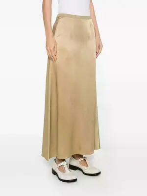 FORTE_FORTE Satin Midi Skirt