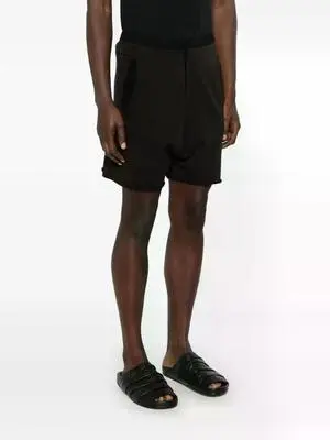 LABEL UNDER CONSTRUCTION Cotton Drawstring Shorts With Raw Edge Hem