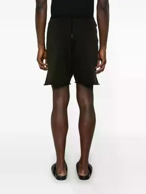 LABEL UNDER CONSTRUCTION Cotton Drawstring Shorts With Raw Edge Hem