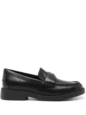 Michael Kors Logo-embossed Penny Leather Loafers