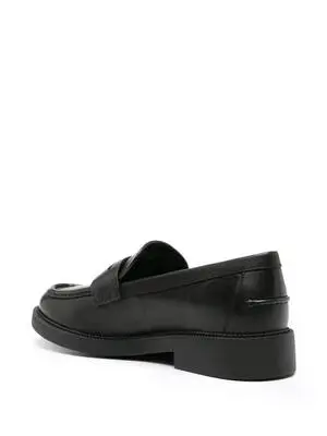 Michael Kors Logo-embossed Penny Leather Loafers