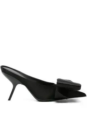 FERRAGAMO Pointed-toe 90mm Leather Mules