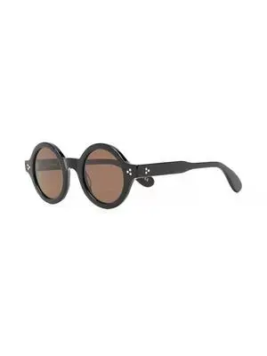LESCA Saga Round-frame Sunglasses