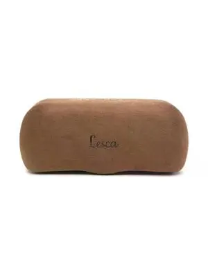 LESCA Saga Round-frame Sunglasses