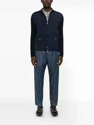 Eleventy Paneled Jacket - Blue
